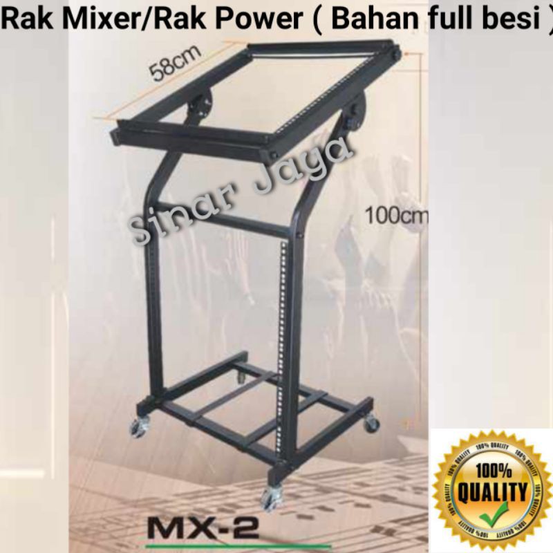 Jual Rak Mixer / Rak Power / Rak audio 12U.D.J ( Bahan full Besi ...