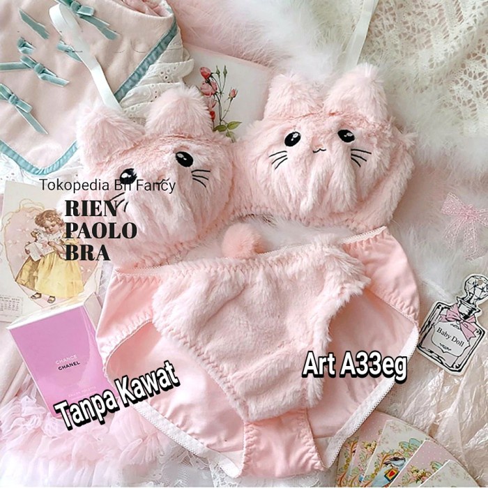Jual Bra Set Sexy Wanita Bh Fancy Premium Bulu Bulu Lucu Rien Paolo ...