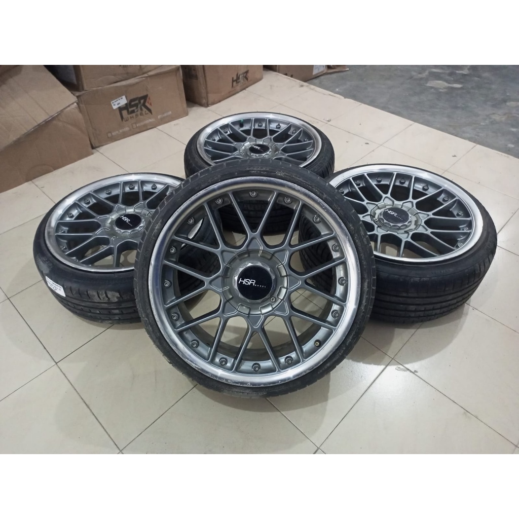 Jual Velg Mobil Bekas Calya Brio HSR Formula Ring 17 + Ban 195/40 R17 Buat Sigra Agya Ayla Freed ...