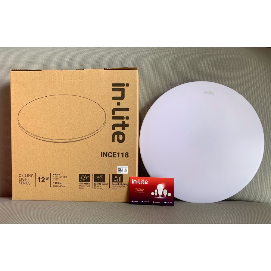 Jual LAMPU LED PLAFON BARET CEILING LIGHT INLITE 12W 12 WATT - INCE118 ...