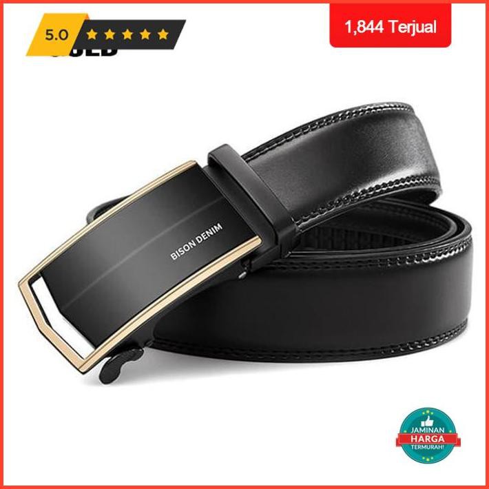 Jual Gesper Kulit Sapi Asli Bison Denim Original Sliding Belt Bison-B91 ...