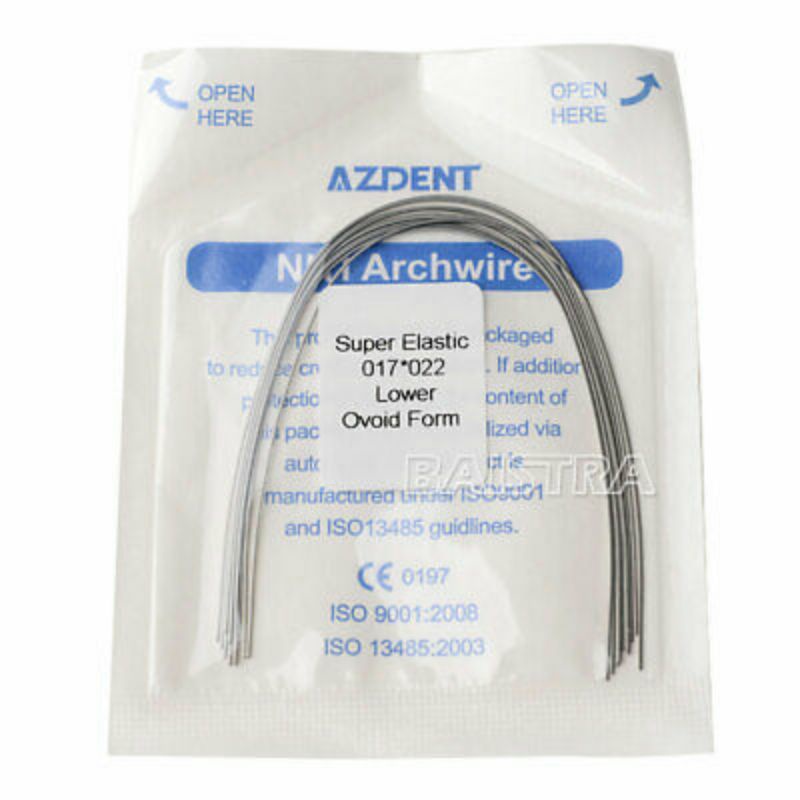 Jual Kawat ortho Merk Azdent China Niti Super Elastic Rectangular wire ...