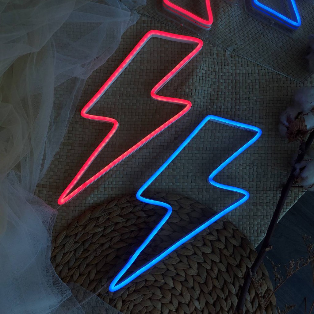 Jual NEON LED GAMBAR THUNDER / NEON THUNDER/ NEON PETIR / LAMPU ...