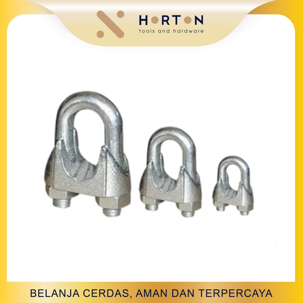 Jual Klem Kawat Kabel Seling / Klem Kabel Sling / Wire Rope Clamp ...