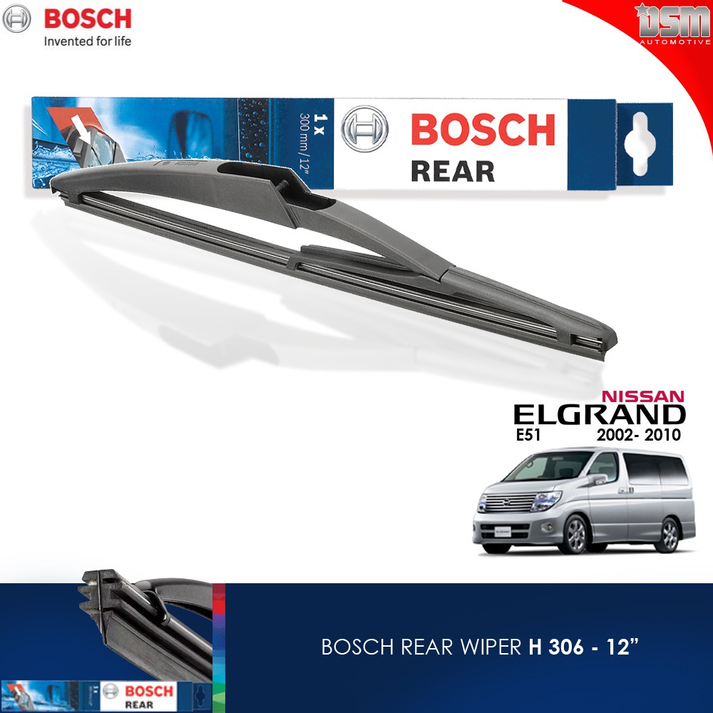 Jual Bosch Rear Wiper / Wiper Belakang Nissan Elgrand E51 - 12 Inch / Bosch Original / DSM ...