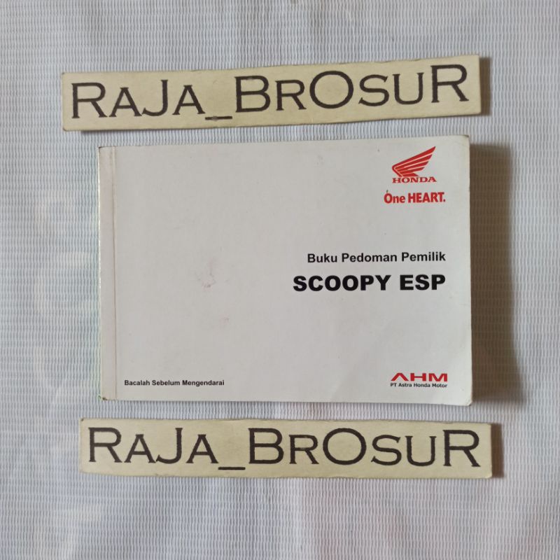 Jual Buku pedoman pemilik/Manual Book Honda Scoopy ESP | Shopee Indonesia