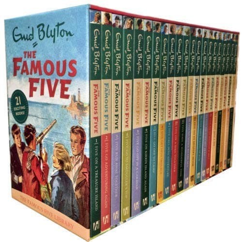 Jual Enid Blyton Famous Five Series, 21 Books Box Collection Pack Set ...