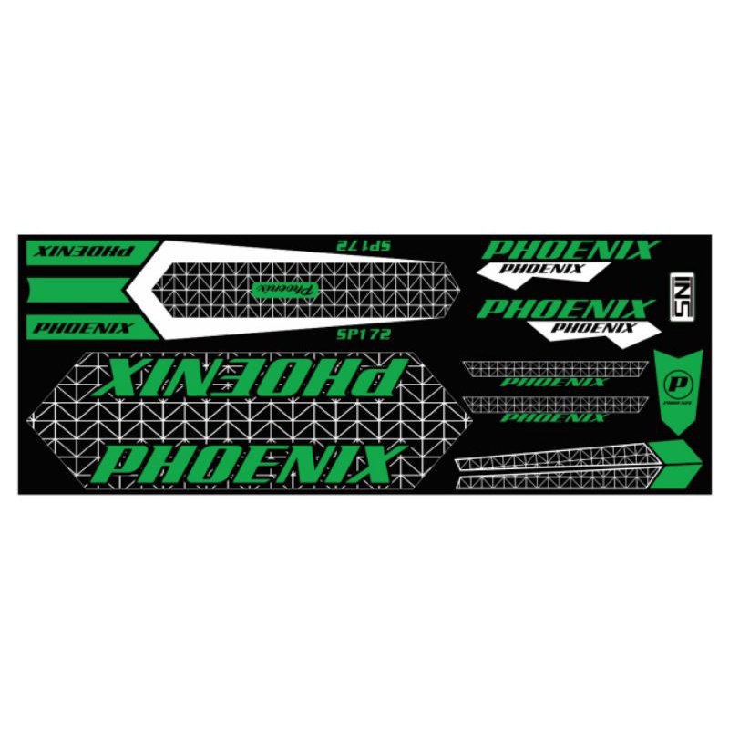 Jual stiker sepeda bmx UK 20 phoenix decal mengkilap/striping | Shopee ...