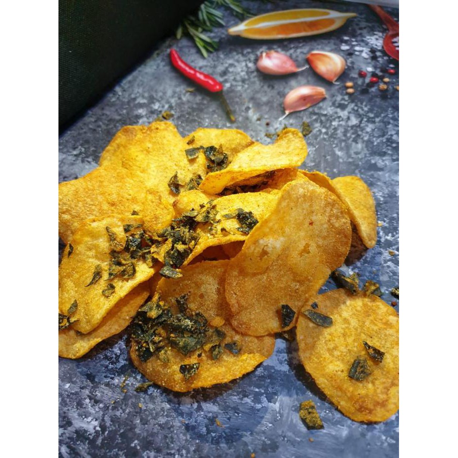 Jual Keripik Kentang Pilihan Potalo Snacks - Salted Egg (125 Gram ...