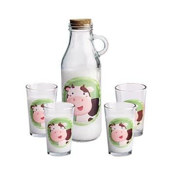 Jual Promo Krishome Set Teko & Gelas Momo Milk (Sapi) | Shopee Indonesia
