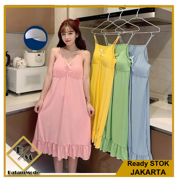 Jual BATAMMODE Daster Wanita Seksi Daster Tali Kecil Motif Polos ...