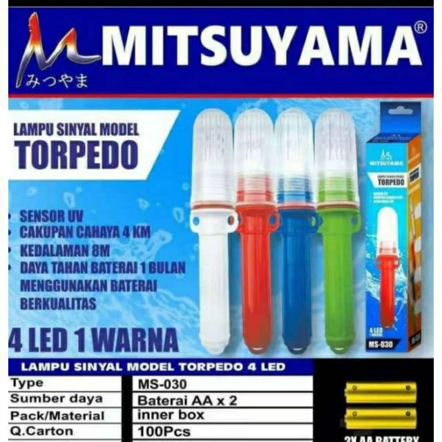 Jual Lampu Nelayan Sinyal Torpedo 4LED -1 Warna MS-030 MITSUYAMA | Shopee Indonesia