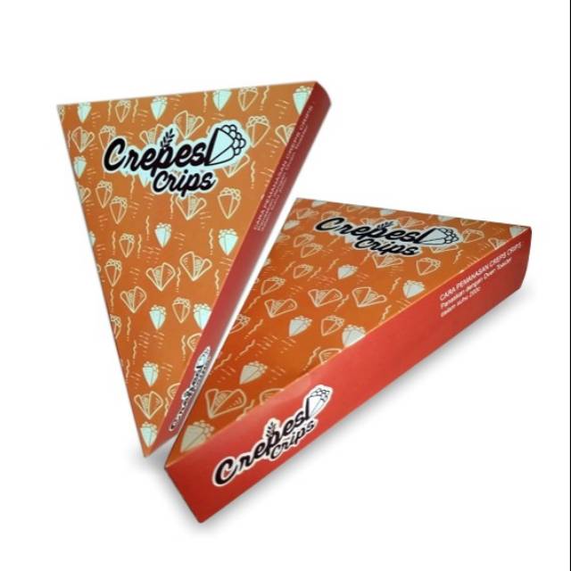 Jual cetak box crepes segitiga custome | Shopee Indonesia