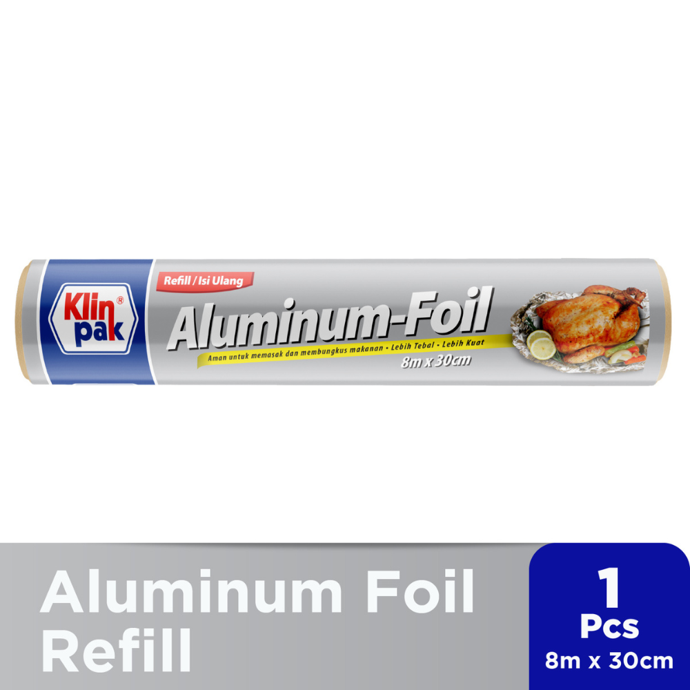 Jual Klinpak Aluminium Foil Refill Regular 8m x 30cm | Shopee Indonesia
