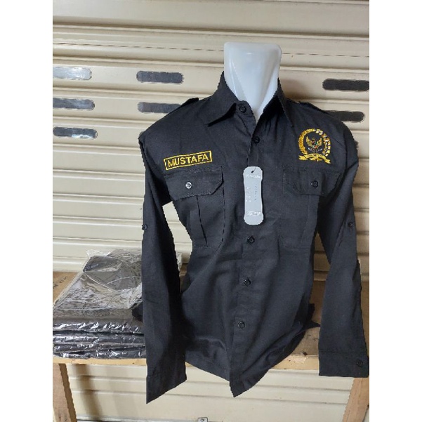 Jual Kemeja panjang custom Bordir/Kemeja lengan panjang PDL PDH/ Kemeja custom Bordir | Shopee ...