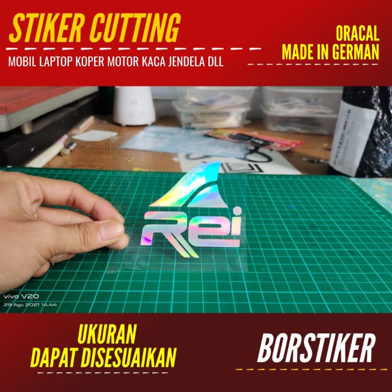 Jual STIKER REI | STICKER CUTTING BAHAN ORACAL CUSTOM LOGO | Shopee ...