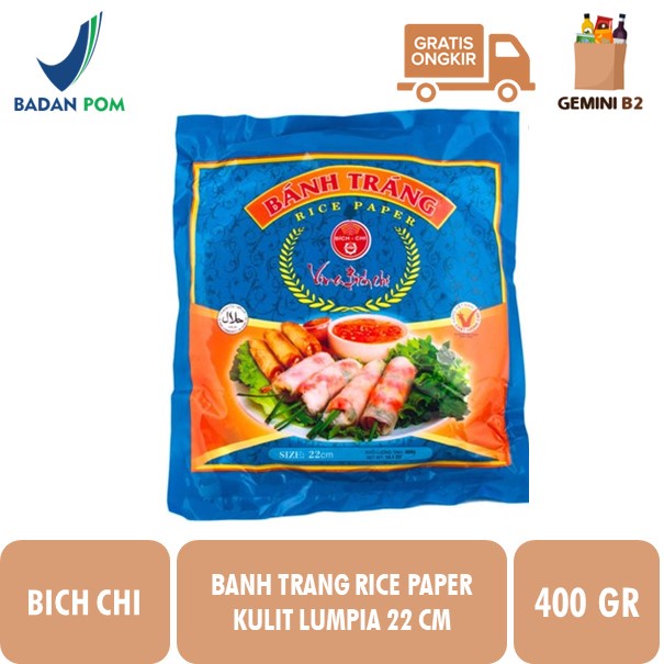 Jual Bich Chi Banh Trang Rice Paper / Kulit Lumpia Vietnam 22cm 400gram ...