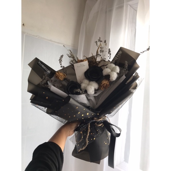 Jual Black Niti Buket Bunga Imitasi Dan Kering | Shopee Indonesia