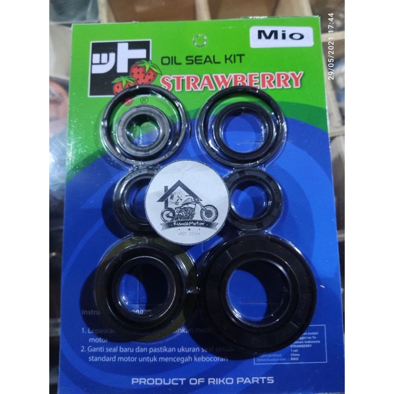 Jual OIL SEAL KIT OIL SEAL KOMPLIT OLI SEAL SIL SET KOMPLET KUMPLIT MIO STRAWBERRY | Shopee ...