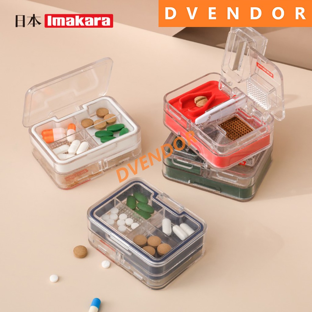 Jual KOTAK OBAT PLASTIK TEMPAT OBAT KOTAK PENYIMPANAN IMAKARA JAPAN ...