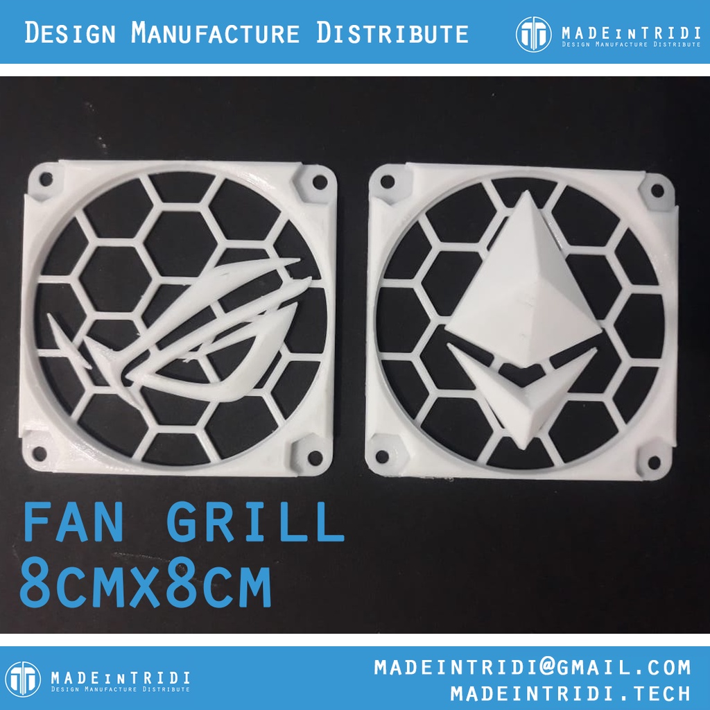 Jual Fan Cover 3D ROG ETH Logo fan Grill 8 CM 12 CM 14 CM | Shopee ...