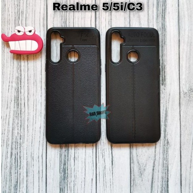 Jual Leather Slim Case Autofocus Realme 5/5i 2020 Anti Glare | Shopee ...