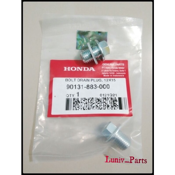 Jual Baut Pembuangan Oli Bawah Beat Scoopy Vario Original (Bonus ring ...