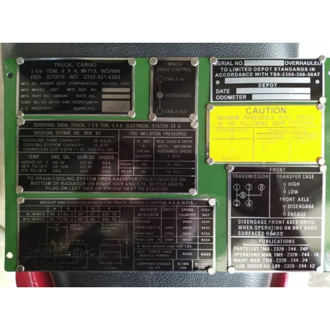 Jual Data Plate - Emblem Cargo m715 | Shopee Indonesia