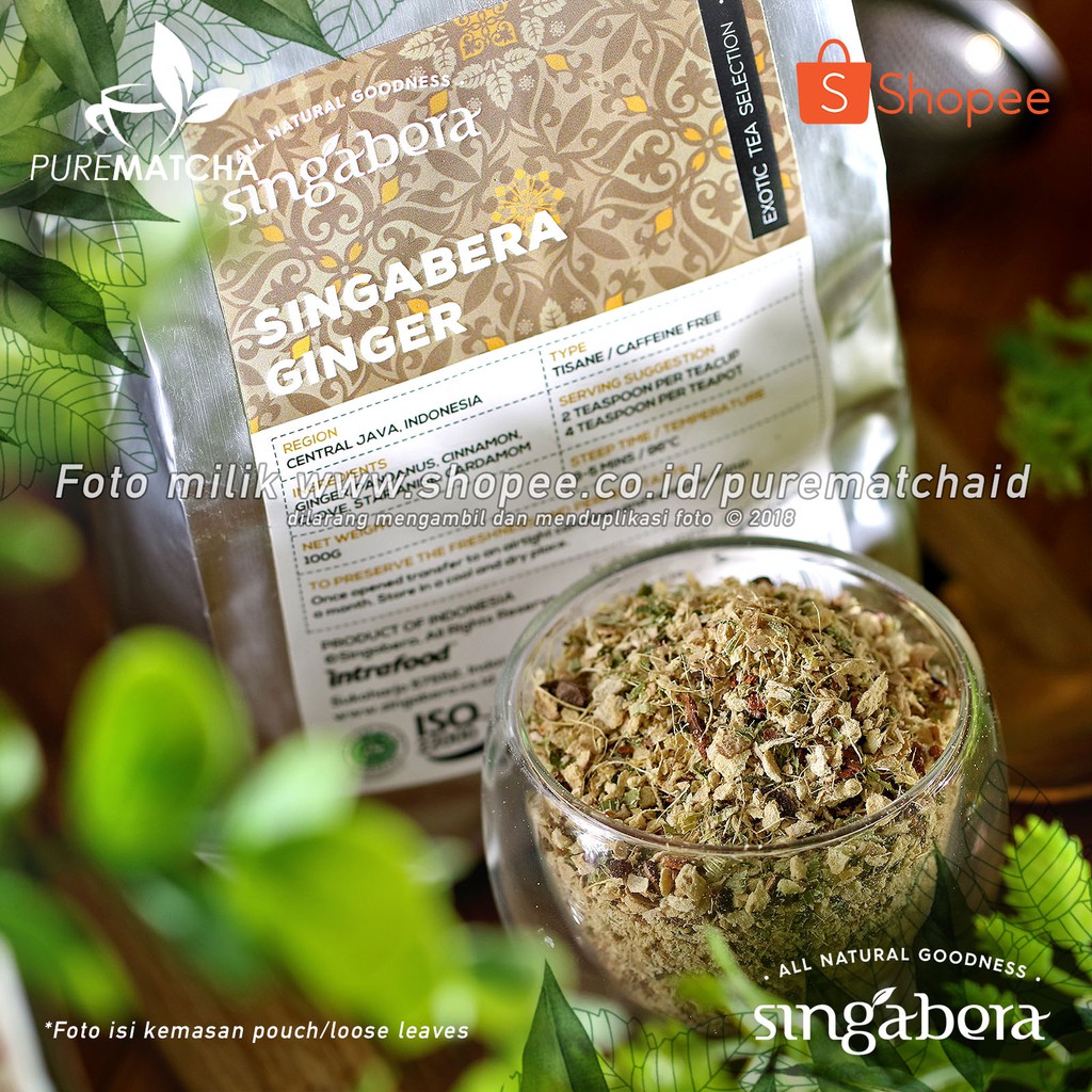 Jual Singabera Tea - Ginger Tisane 10gr SAMPLE Wedang Jahe Wangi ...