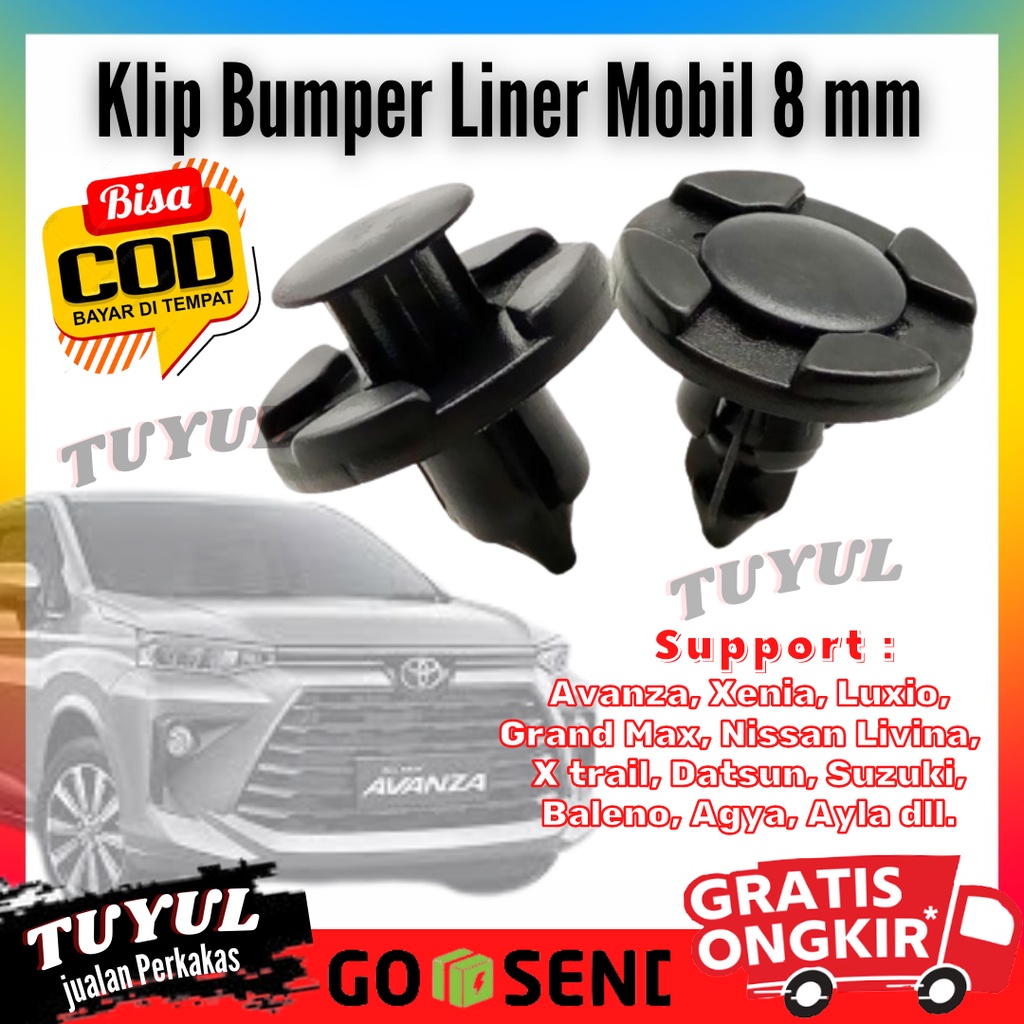 Jual Klip Kancing Clip Bemper Body Mobil Fender Liner Cengkeh Bumper ...