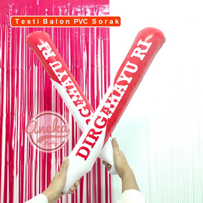 Jual balon tepuk dirgahayu RI / balon supporter / balon tepuk / 17 ...