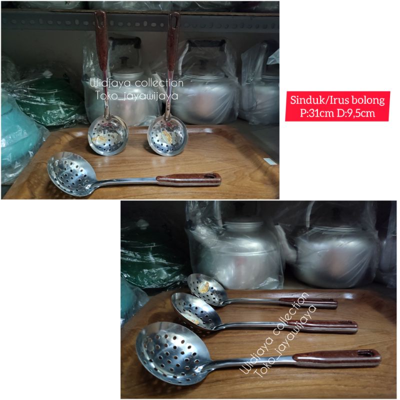 Jual Sinduk sayur/sinduk bolong/irus stainless bolong | Shopee Indonesia