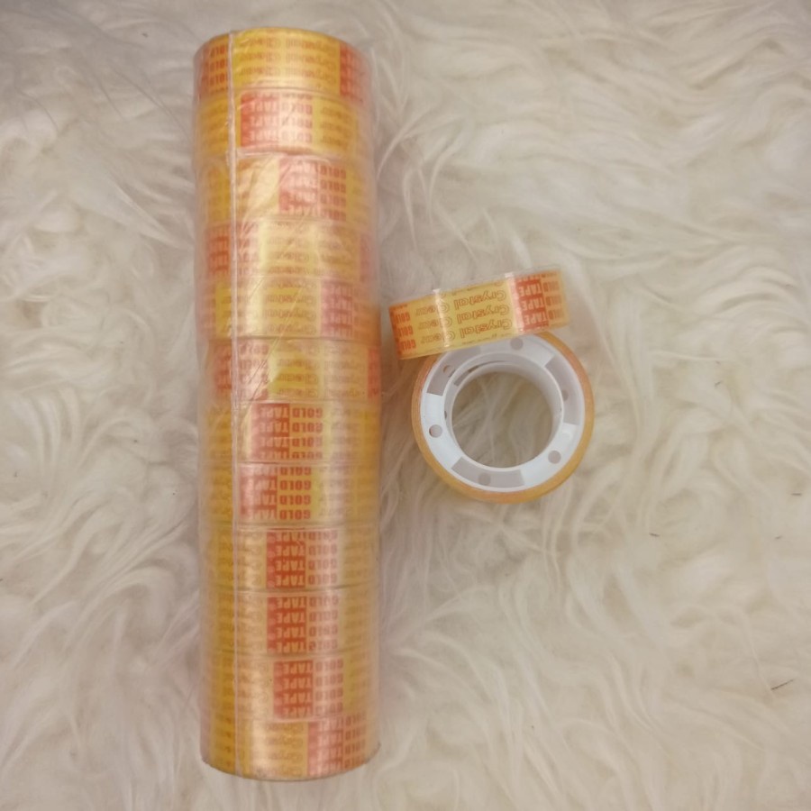Jual Selotip / Solasi Kado Bening Kecil GOLDTAPE (1 PCS) | Shopee Indonesia