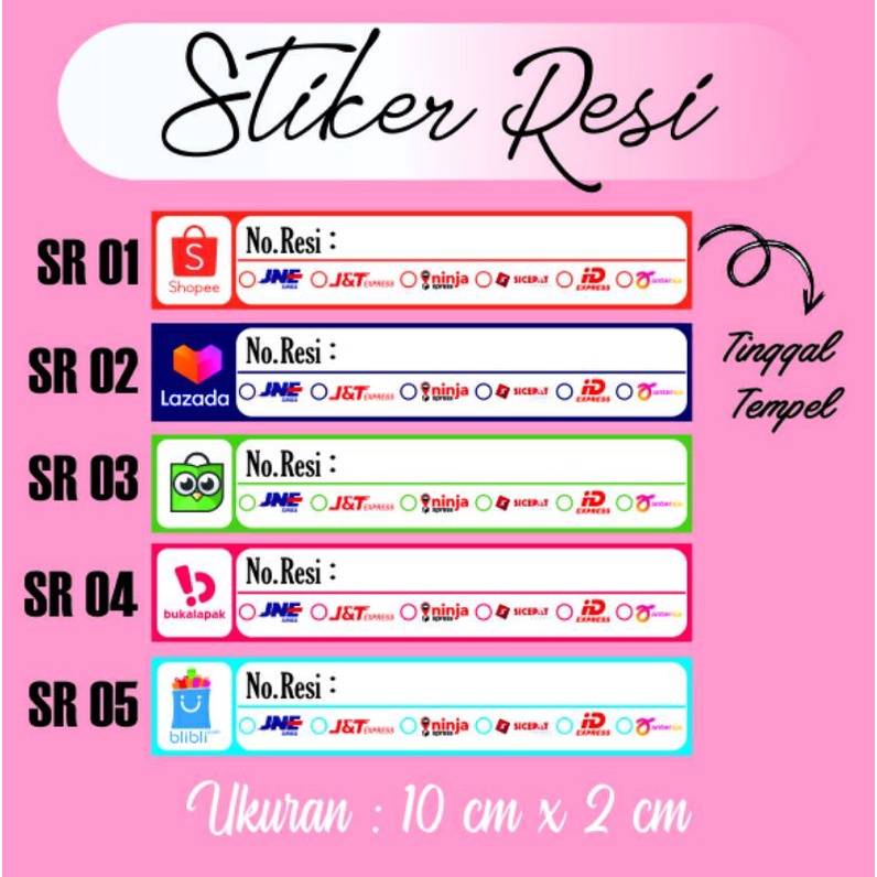 Jual Cetak Stiker Bontaq HVS untuk Label Pengiriman / Sticker Resi ...