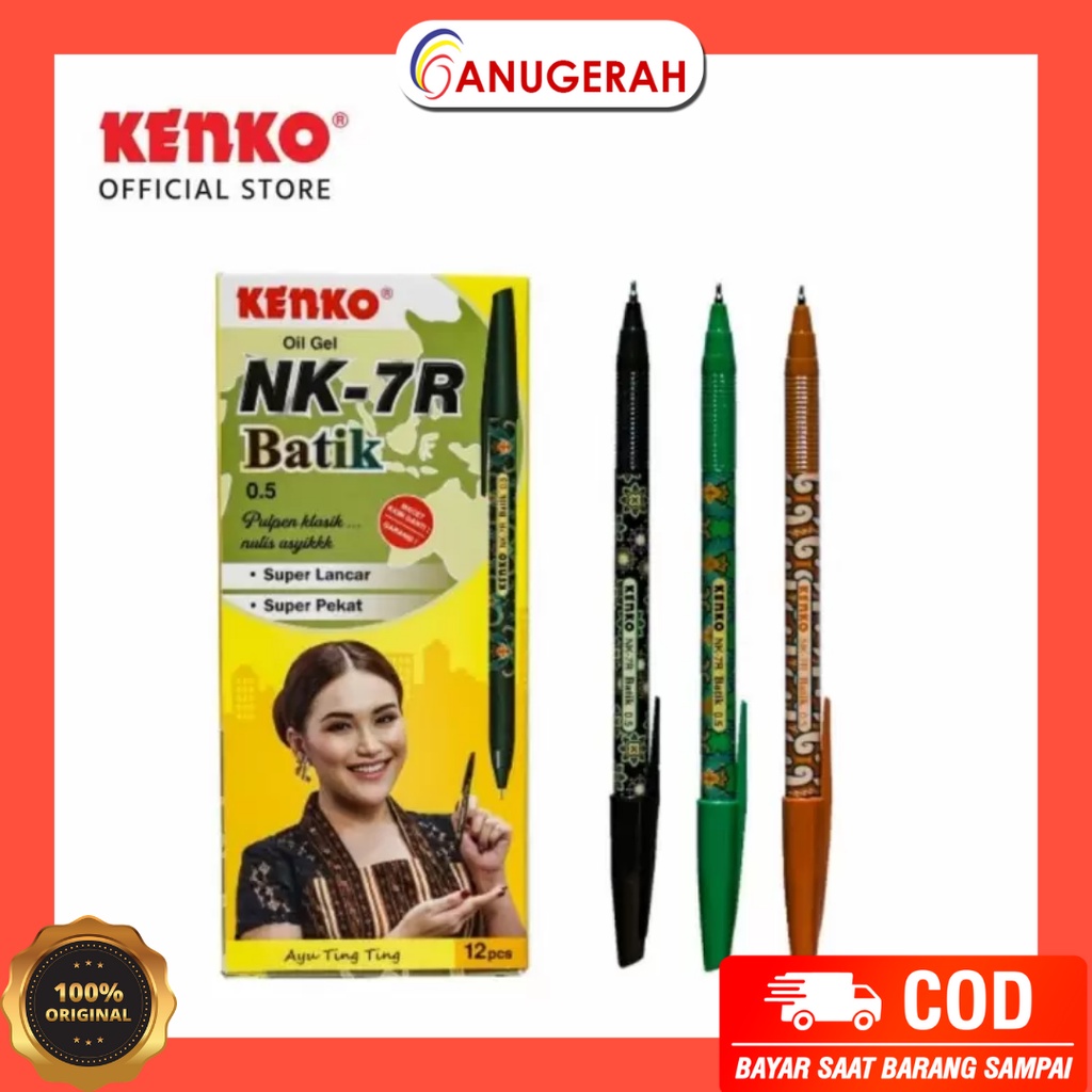 Jual KENKO NK-7R BOLPOIN BATIK (PACK) | Shopee Indonesia