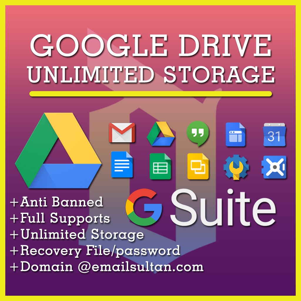 Jual Google Drive Unlimited Storage G-Suite Private Akun | Shopee Indonesia