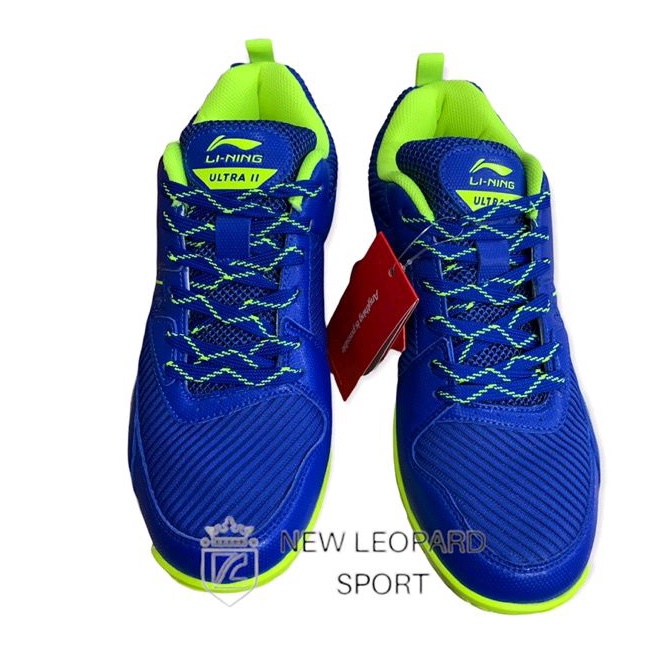 Jual Sepatu badminton Li-Ning ULTRA II (blue/lime) | Shopee Indonesia