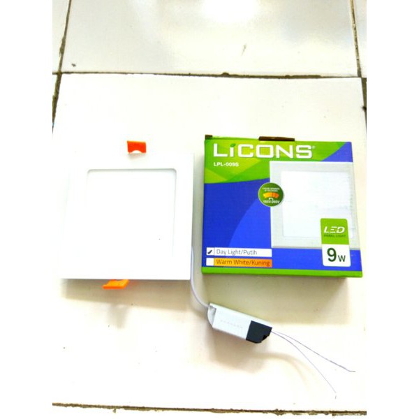 Jual Penawaranspesial Downlight Lampu Led 9 watt segi-petak Licons LPL-009S terbaik | Shopee ...