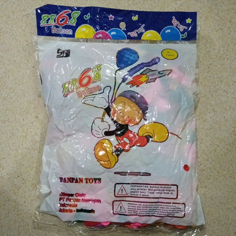 Jual Balon jari/ balon mini water boom/balon perang/balon corong ...