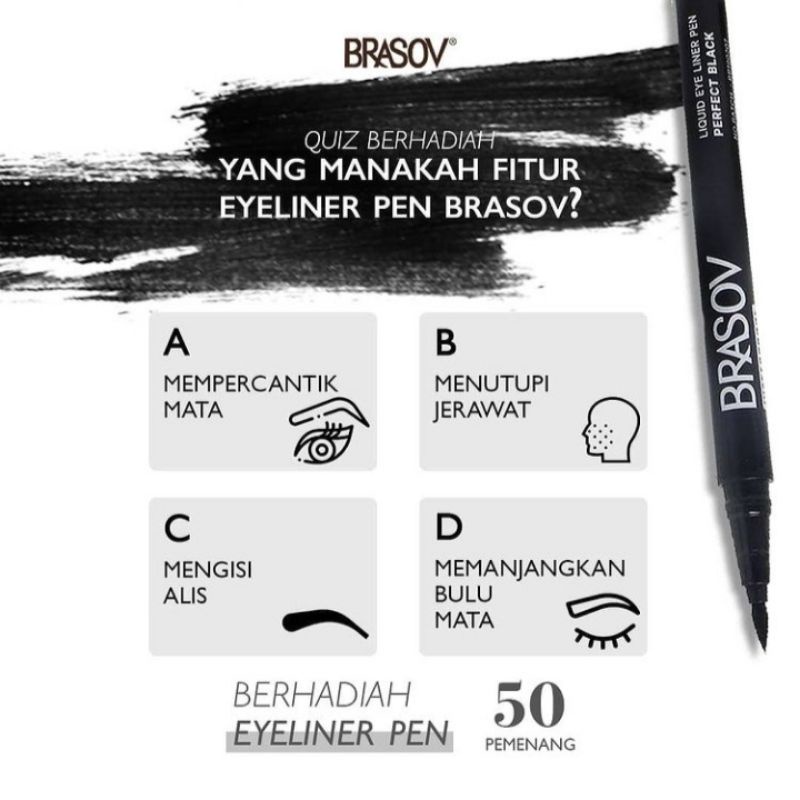 Jual mascara brasov/ eye linear brasov | Shopee Indonesia