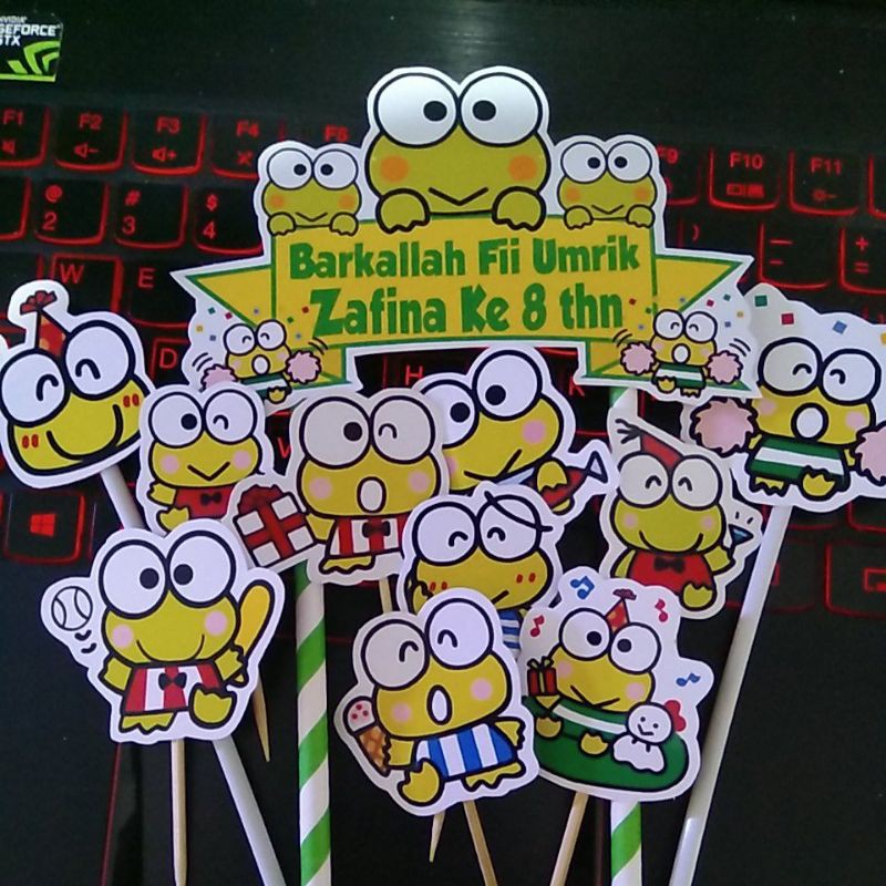 Jual topper hiasan kue keropi keroppi | Shopee Indonesia