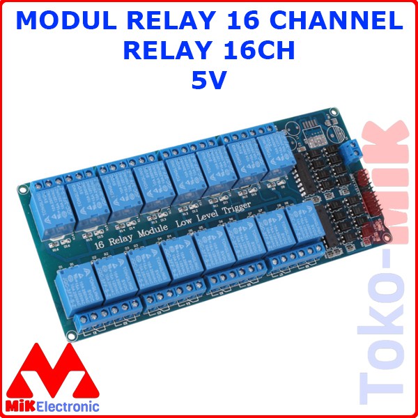 Jual RELAY 16 CHANNEL MODUL 5V RELAY 16CH SHIELD MODULE BOARD FOR ...