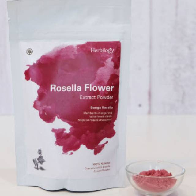 Jual HERBILOGY ROSELLA FLOWER EXTRACT POWDER 100GR | Shopee Indonesia