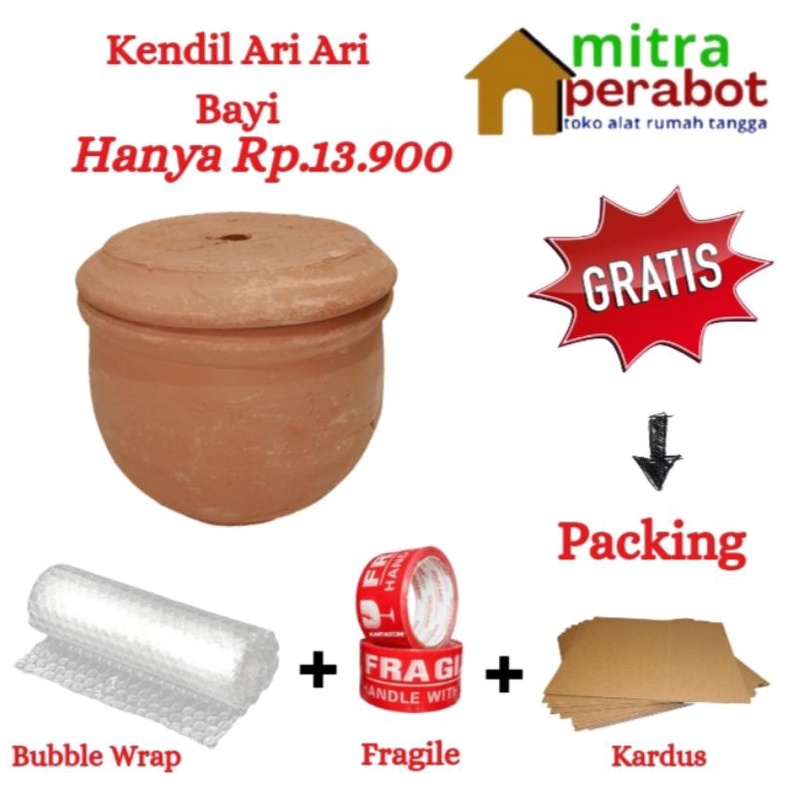 Jual Kendi Kendil Pendil Tempat Ari Ari Bali Tanah Liat Tradisional ...