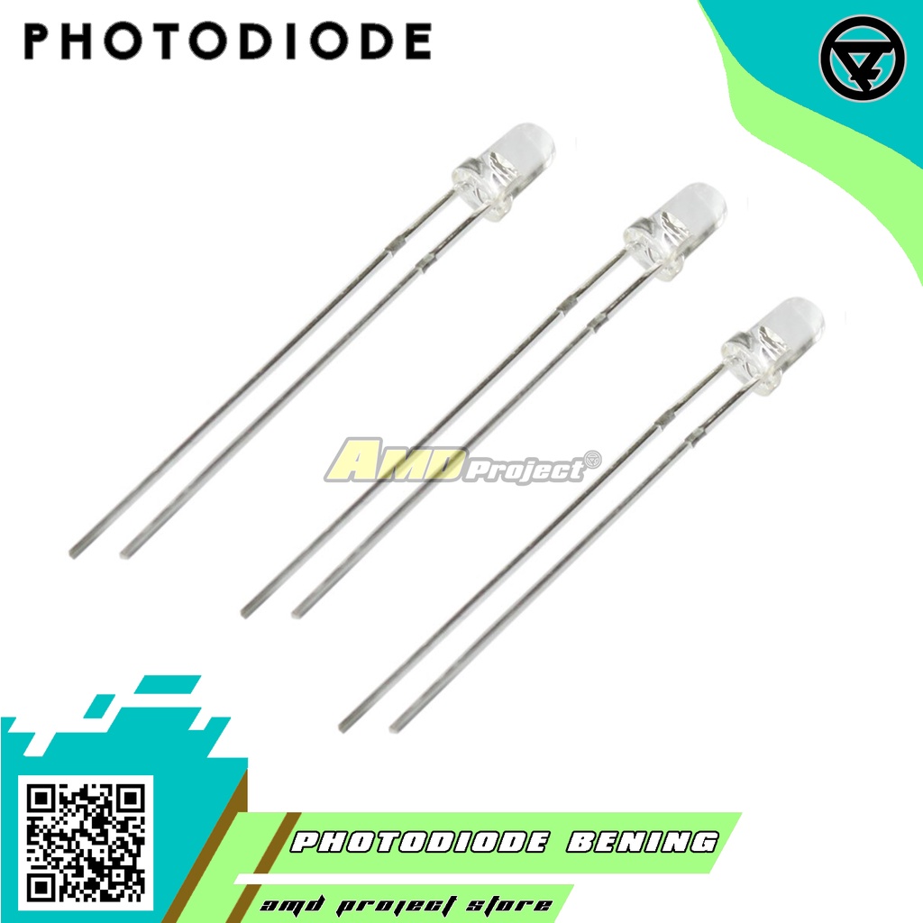 Jual Photodiode Bening 3mm 5mm | Photodioda Clear Sensor Cahaya | Shopee Indonesia