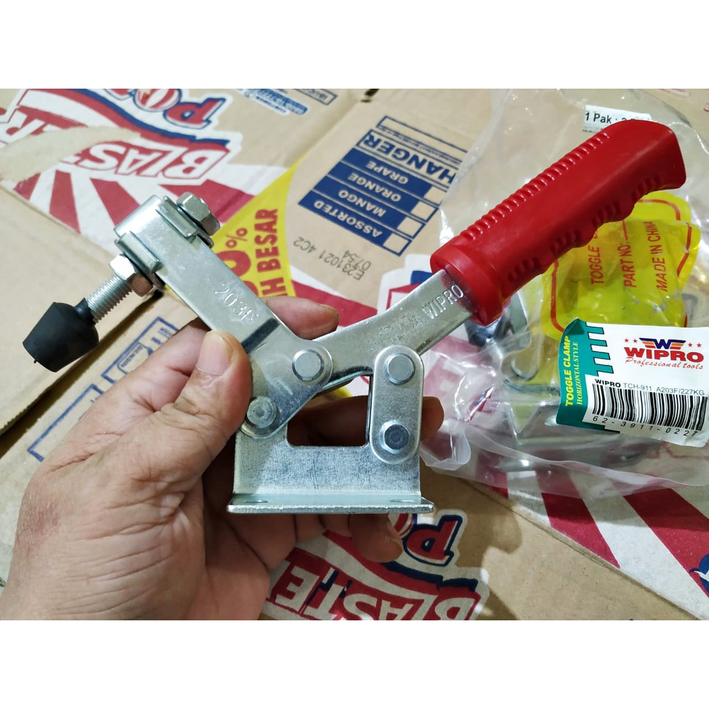 Jual toggle clamp WIPRO TCH911 Heavy duty toggle clamp horisontal 227kg ...