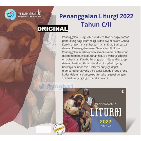 Jual PENANGGALAN LITURGI 2022 TAHUN C/II - Buku Katolik Original | Shopee Indonesia