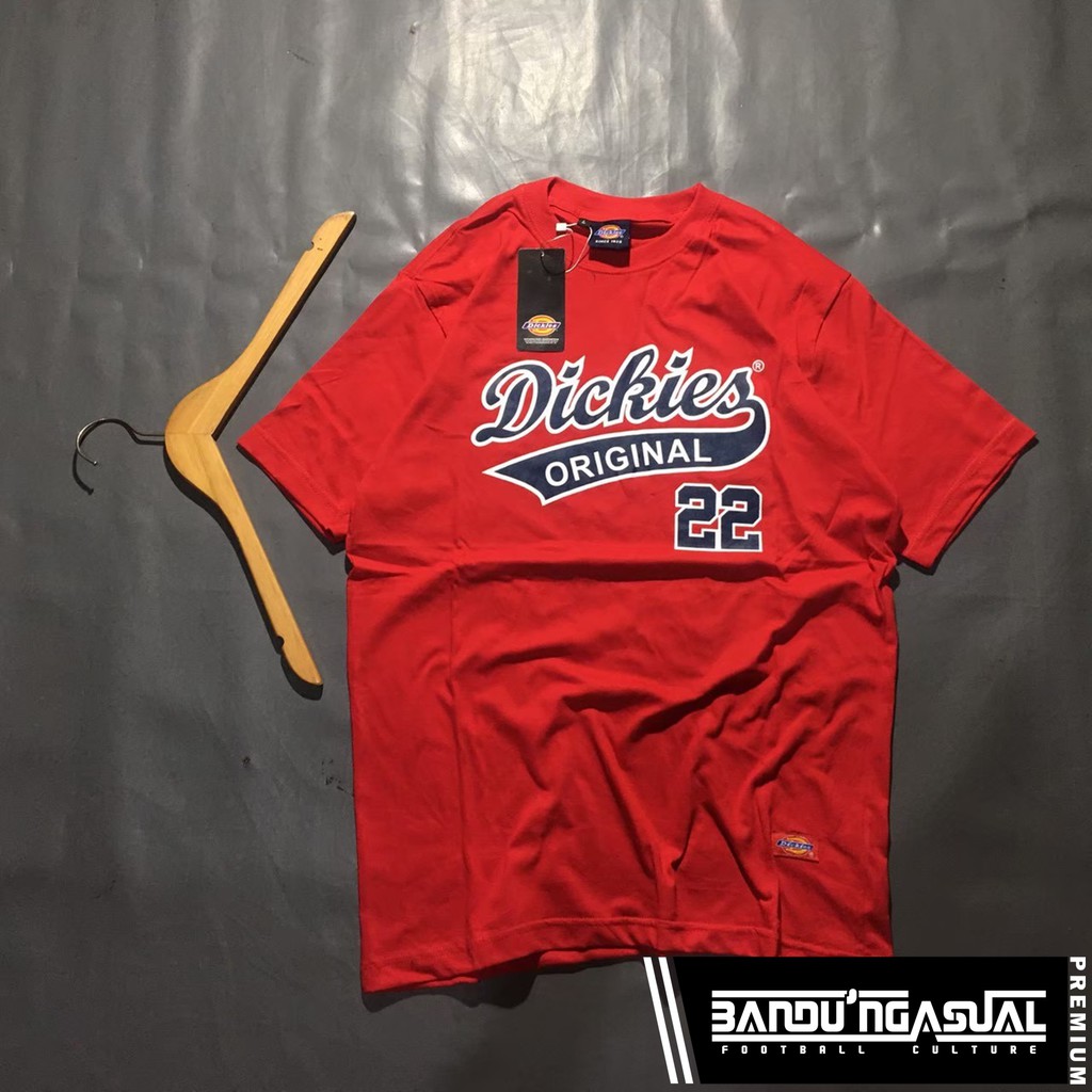 Jual T-SHIRT DICKIES 22 (RED) | Shopee Indonesia