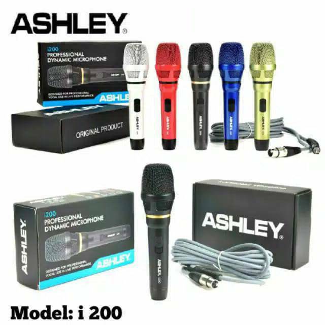 Jual Microphone Kabel Ashley i200 Original Mic Cable i 200 Ashley ...