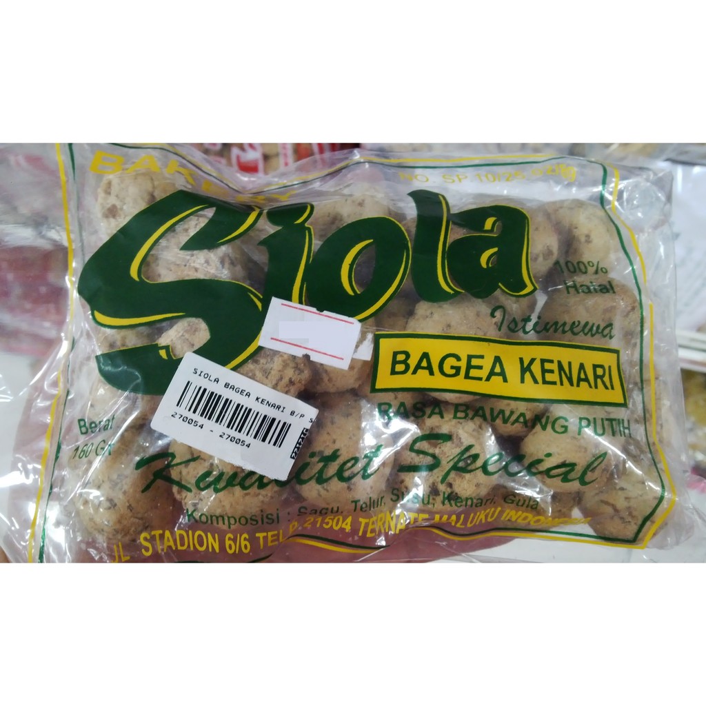 Jual Siola Bagea Kenari Hijau Bawang Putih Ole-Ole / Jajanan / Cemilan ...
